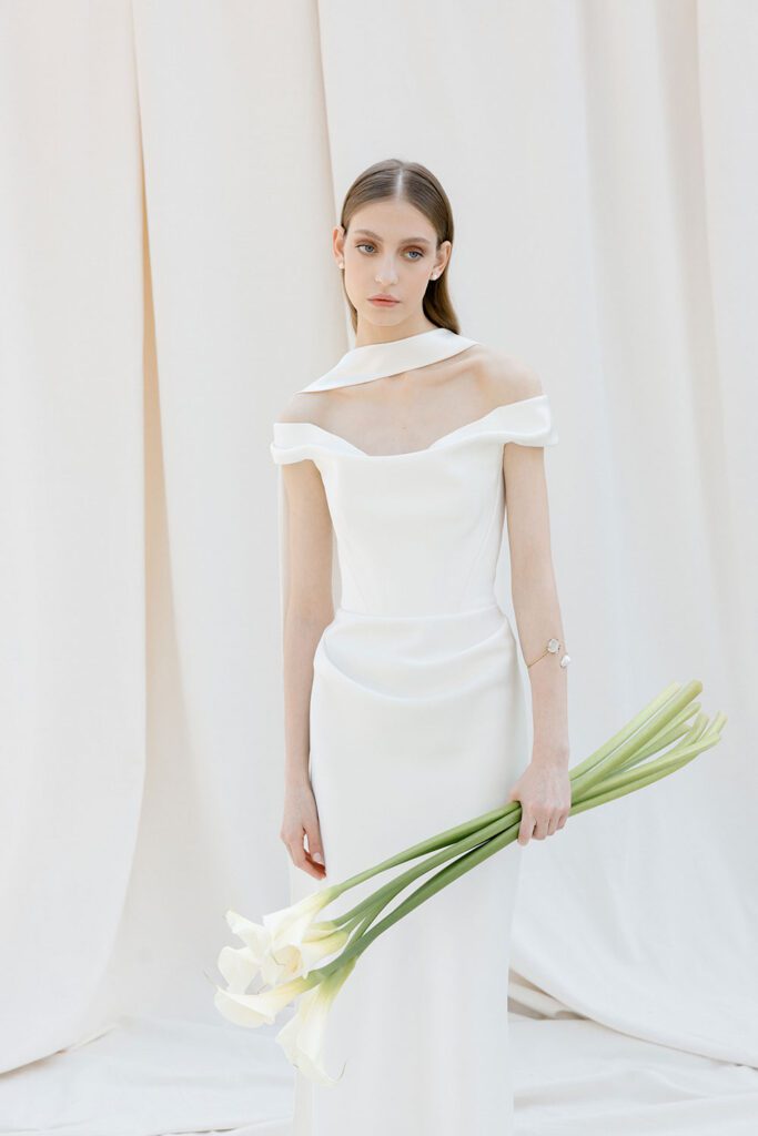 Divine Atelier Kaya silk corset Wedding DressMiss Bush