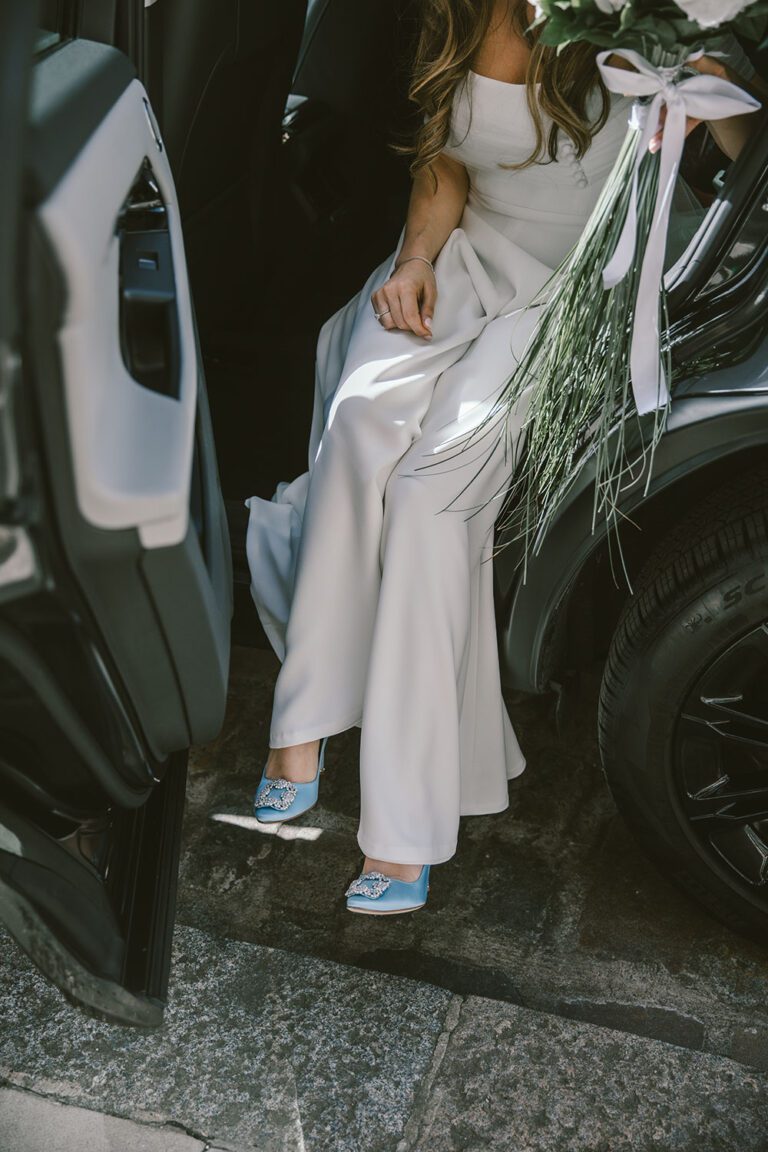 Jesus Peiro 2352 bridal jumpsuit for Sofia's chic London weddingMiss Bush